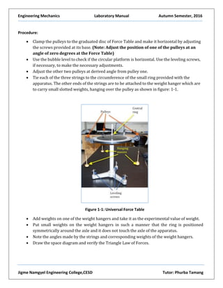 Engineering Mechanics Manual | PDF