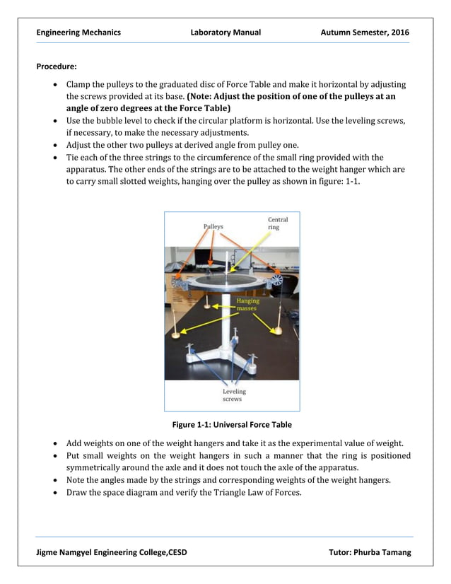 Engineering Mechanics Manual | PDF
