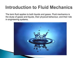 Engineering mechanics powerpoint fluid mechanics | PPTX