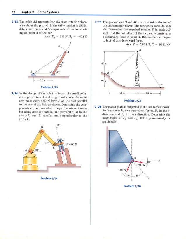 Engineering mechanics statics meriam and kraige (5th ed) | PDF