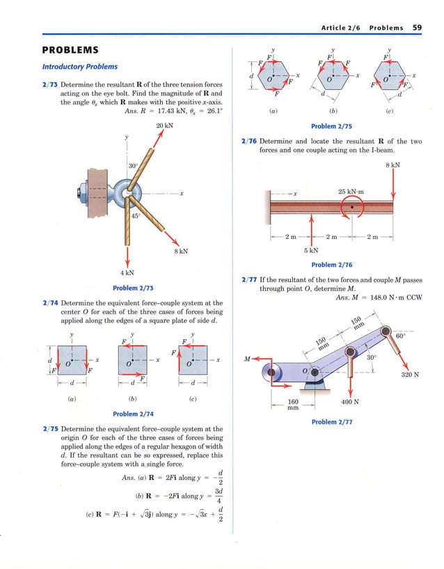 Engineering mechanics statics meriam and kraige (5th ed) | PDF