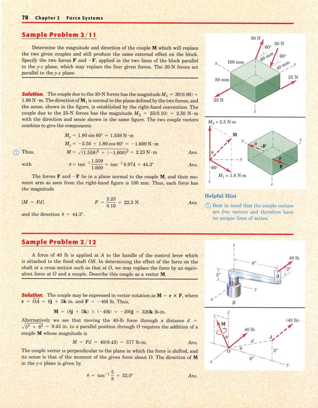Engineering mechanics statics meriam and kraige (5th ed) | PDF