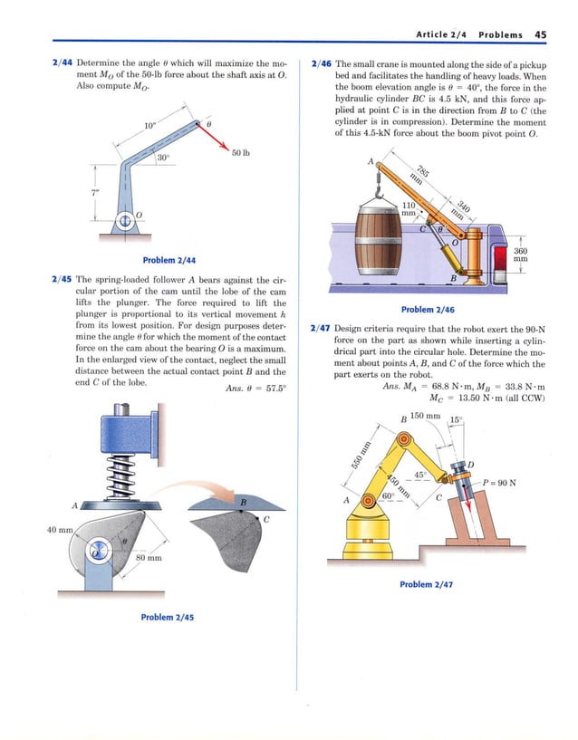 Engineering mechanics statics meriam and kraige (5th ed) | PDF