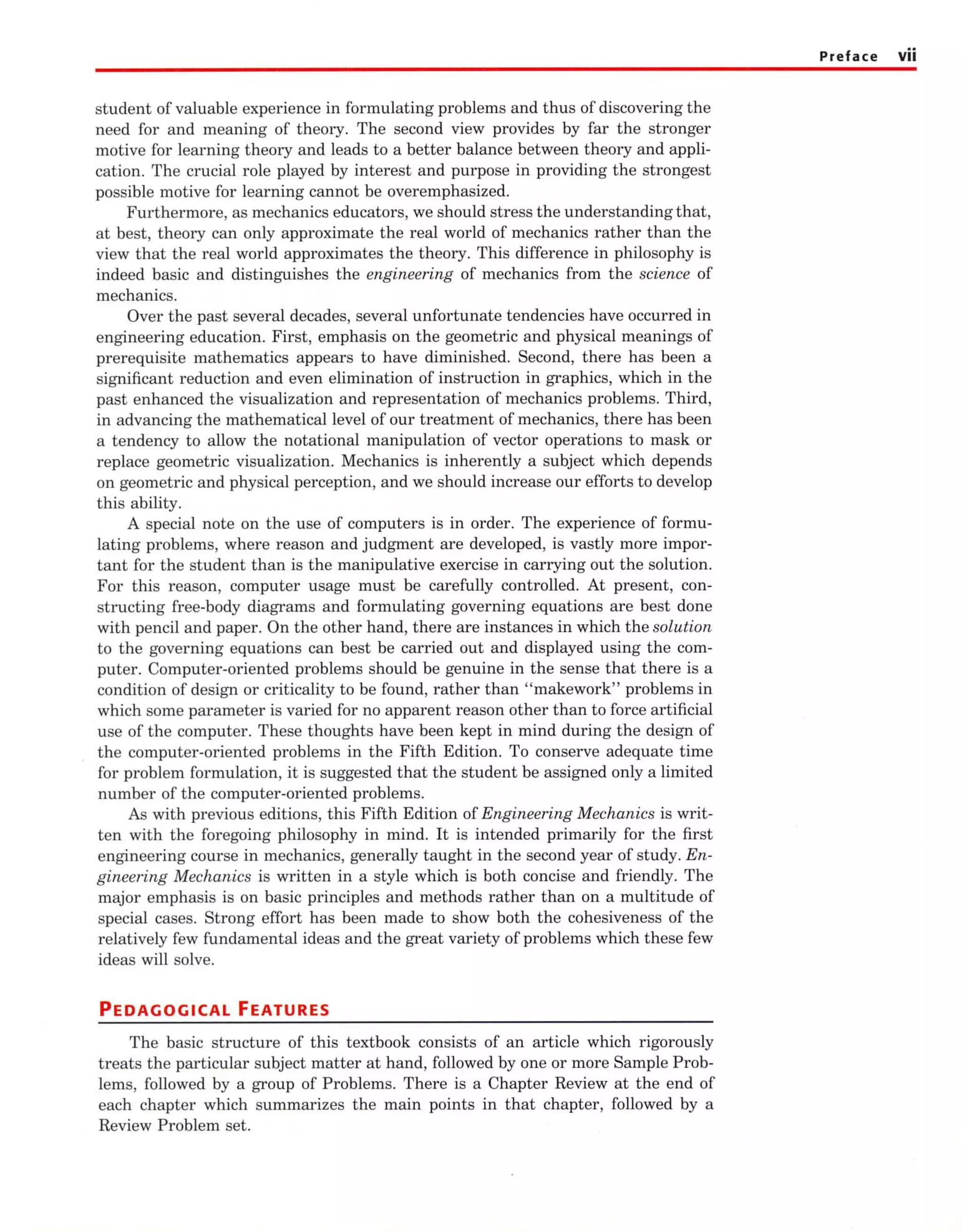 Engineering mechanics statics meriam and kraige (5th edition) [text ...