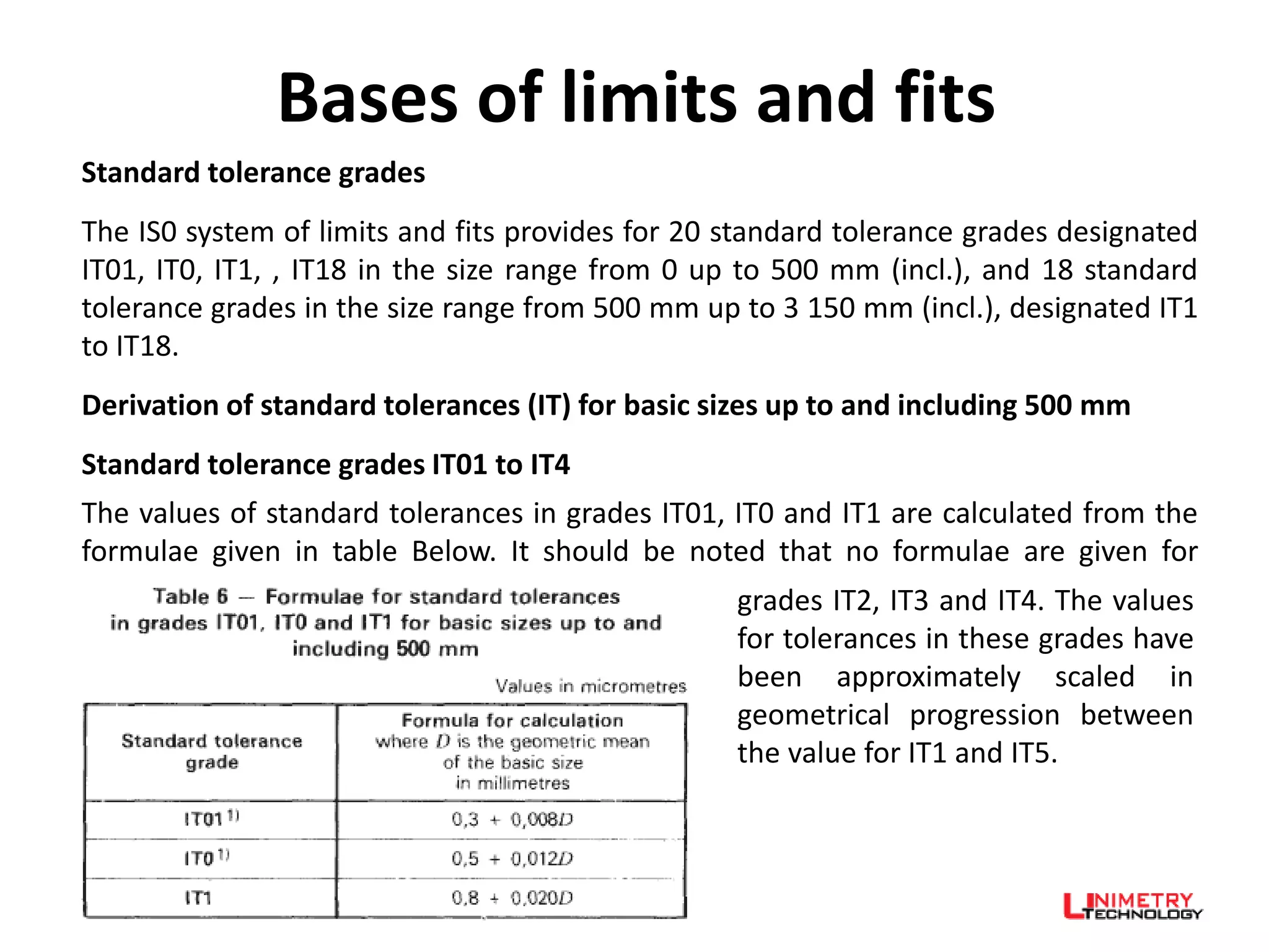 Engineering Metrology : System of Limits and Fits | PDF