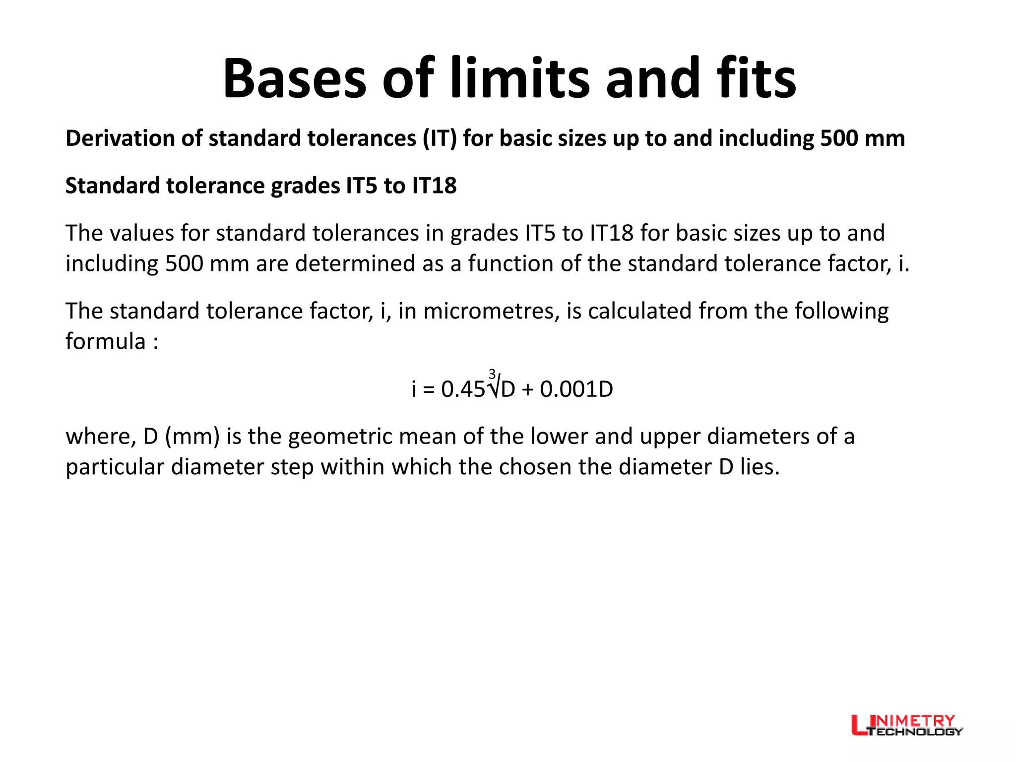 Engineering Metrology : System of Limits and Fits | PDF