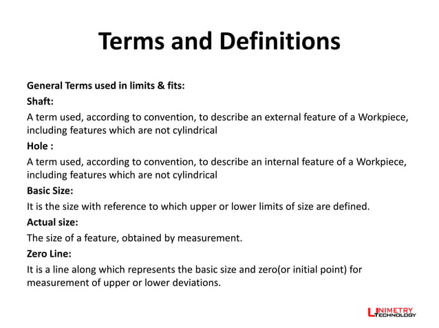 Engineering Metrology : System of Limits and Fits | PDF