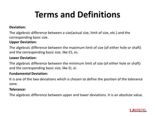 Engineering Metrology : System of Limits and Fits | PDF