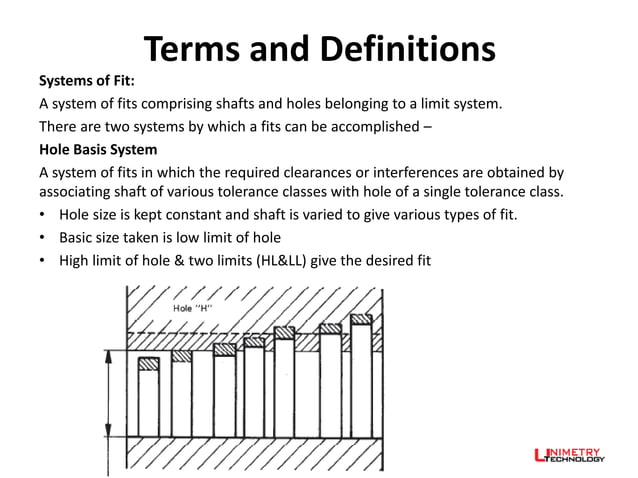 Engineering Metrology : System of Limits and Fits | PDF