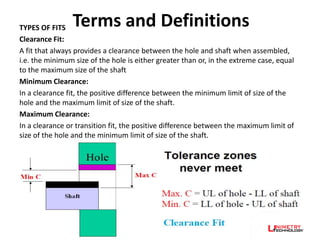 Engineering Metrology : System of Limits and Fits | PDF