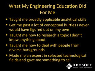 Engineering mindset fort corporate management | PPT