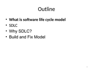 SOFTWARE LIFE CYCLE MODELS and Ultimate objective of SE | PPTX