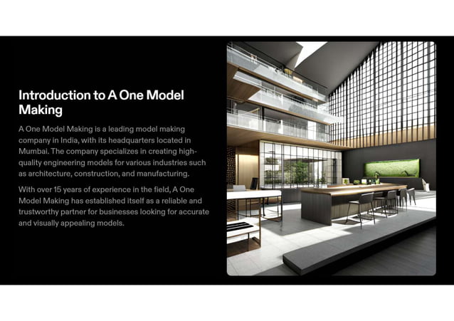 A One Model Making - Premier Engineering Model Makers in Mumbai | PDF