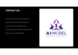 A One Model Making - Premier Engineering Model Makers in Mumbai | PDF