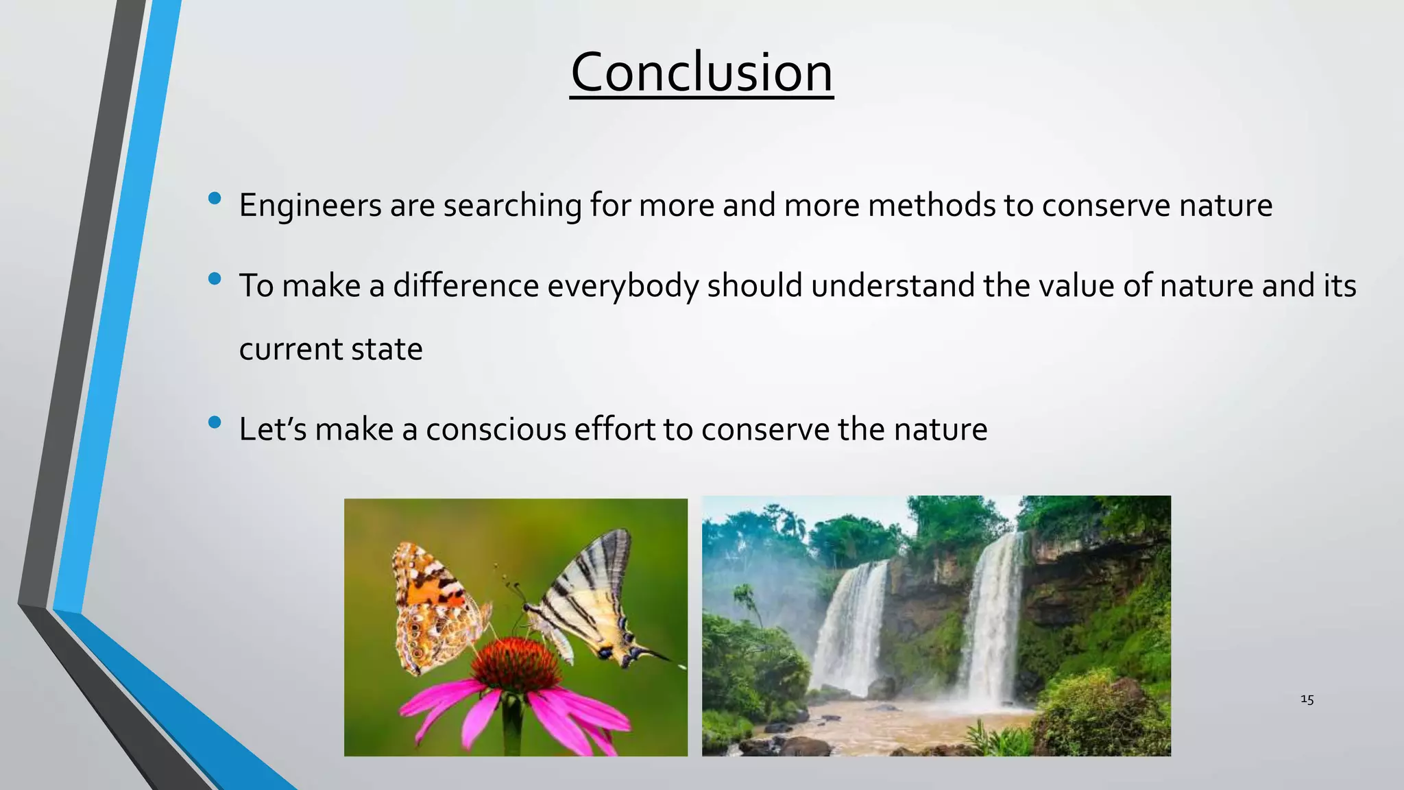 Engineering And Nature Conservation | PPTX | Civil Engineering Industry ...