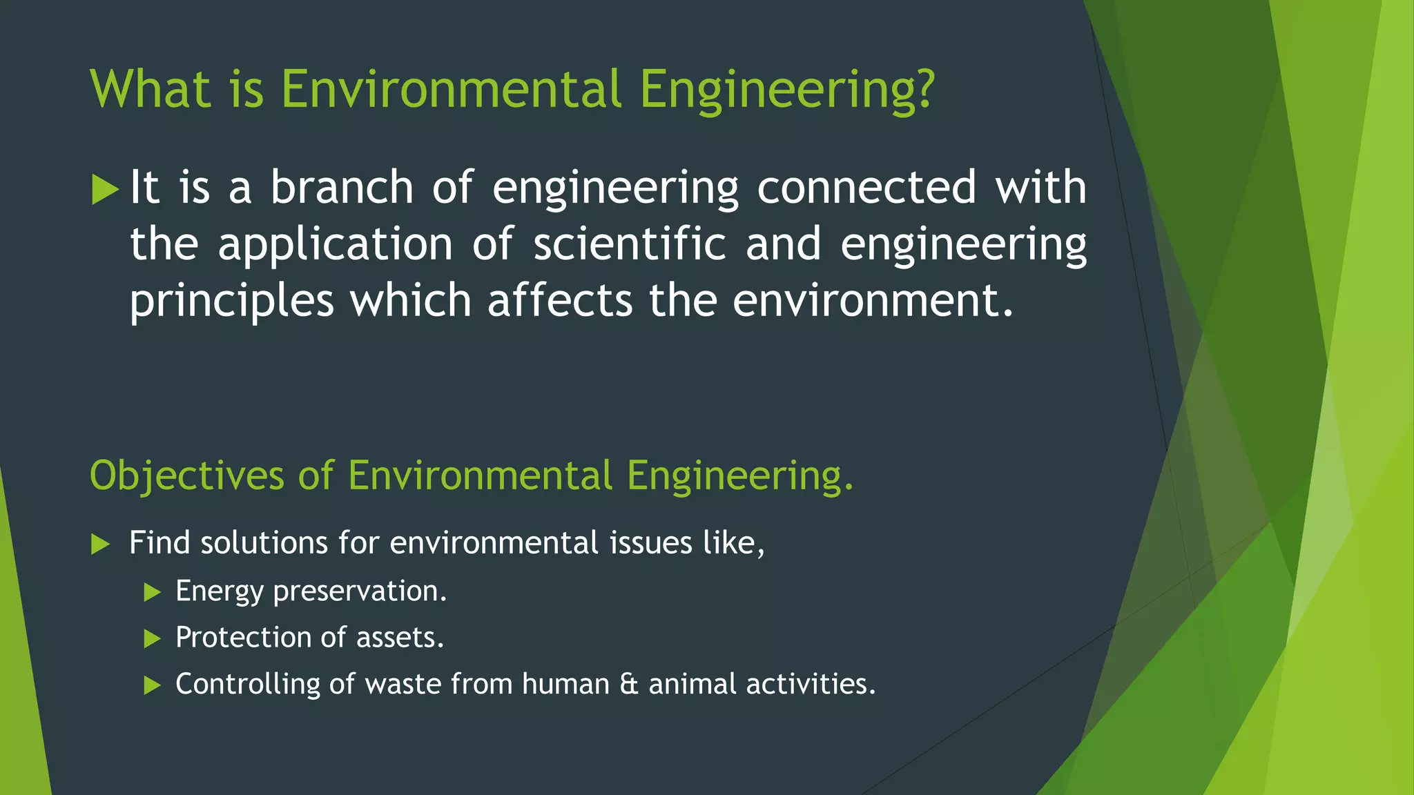 Engineering And Nature Conservation | PPTX