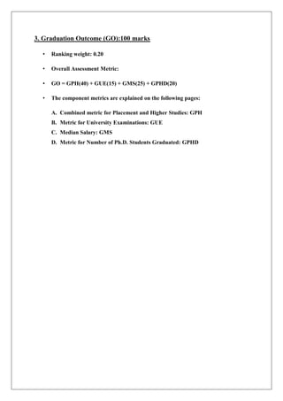 Engineering nirf ranking methodlogy | PDF