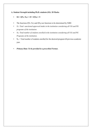 Engineering nirf ranking methodlogy | PDF