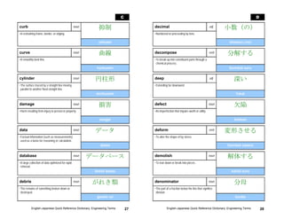 Engineering Noun. Introduction. 1 English-Japanese Quick Reference ...
