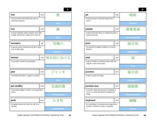 Engineering Noun. Introduction. 1 English-Japanese Quick Reference ...