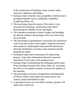 ANSWER KEY ENGINEERING OF GEOLOGY - UNIT I.docx