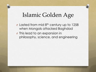 Engineering of the early islamic world | PPTX