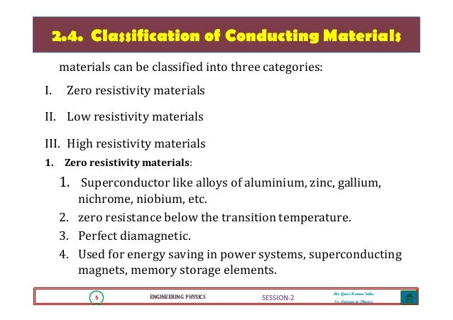 Engineering Physics 1electrical Conductivity Thermal and Electrical ...