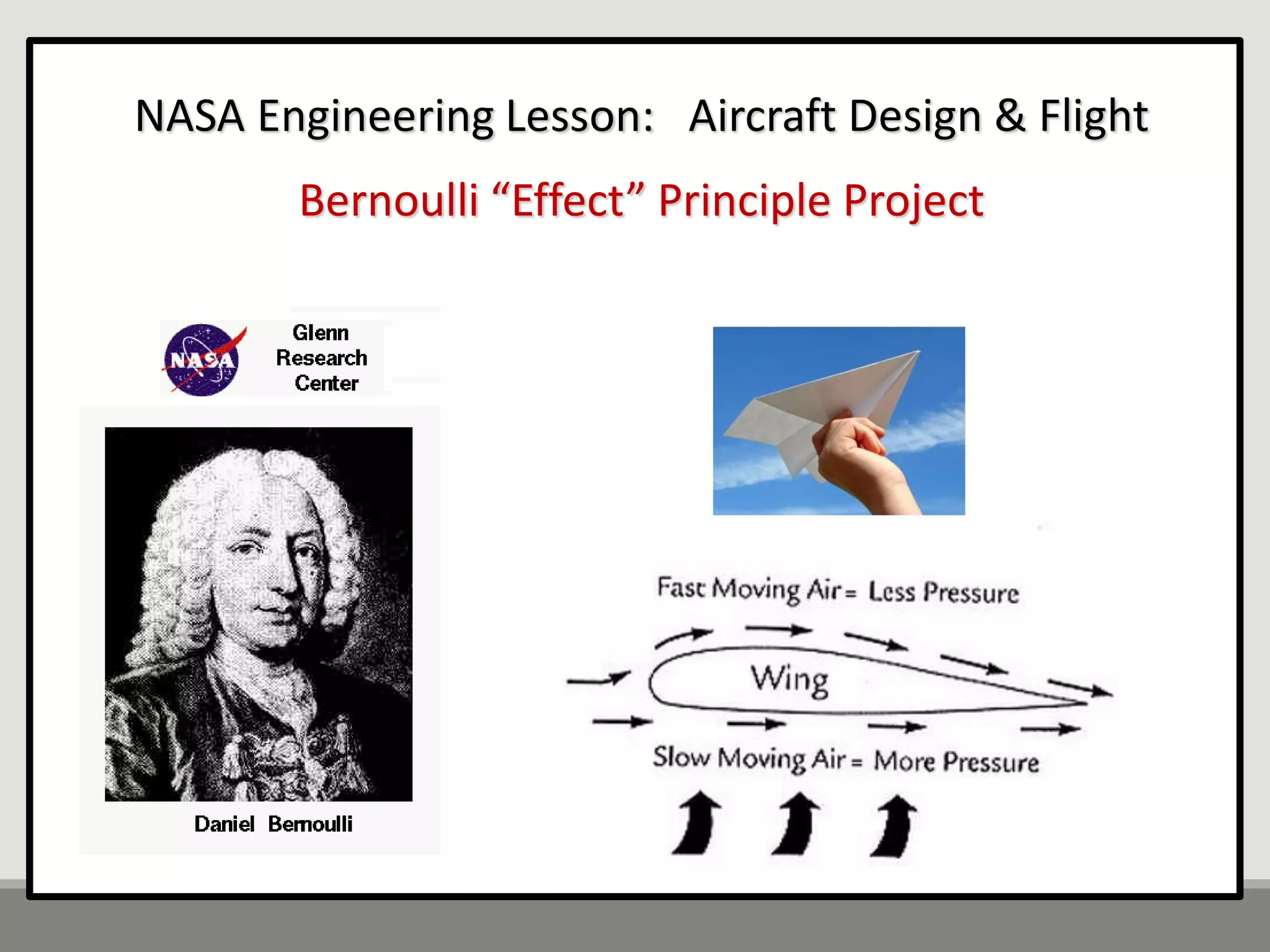 Bernoulli Effect - Paper Airplane Engineering Project | PDF