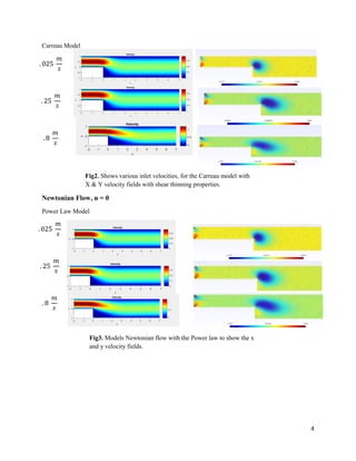 Engineering project non newtonian flow back step | PDF