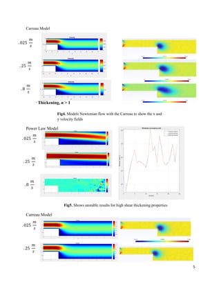Engineering project non newtonian flow back step | PDF