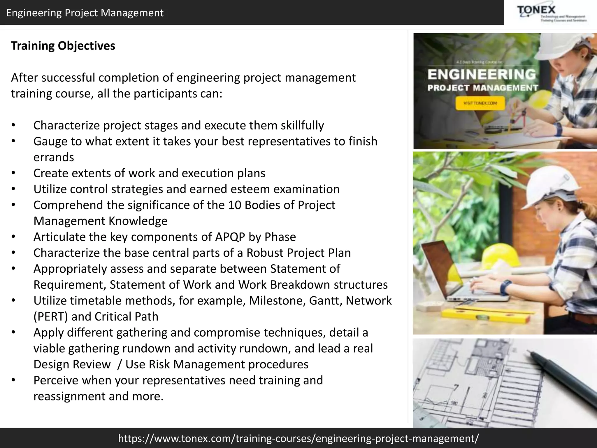 How To Improve Your Engineering Project Management Skill - Tonex Training | PPT