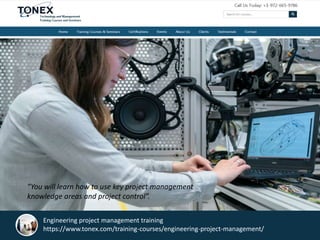 Engineering project management training and courses | PPTX