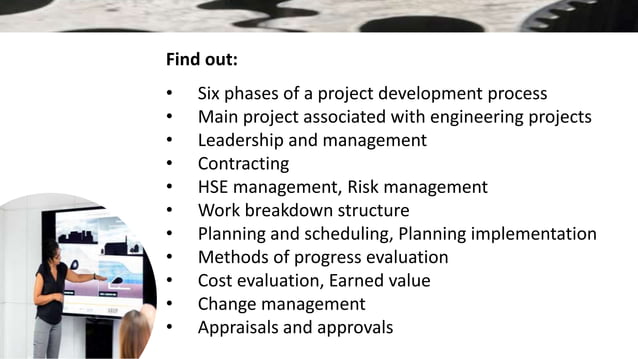 Leadership training, Engineering project management course | PPT