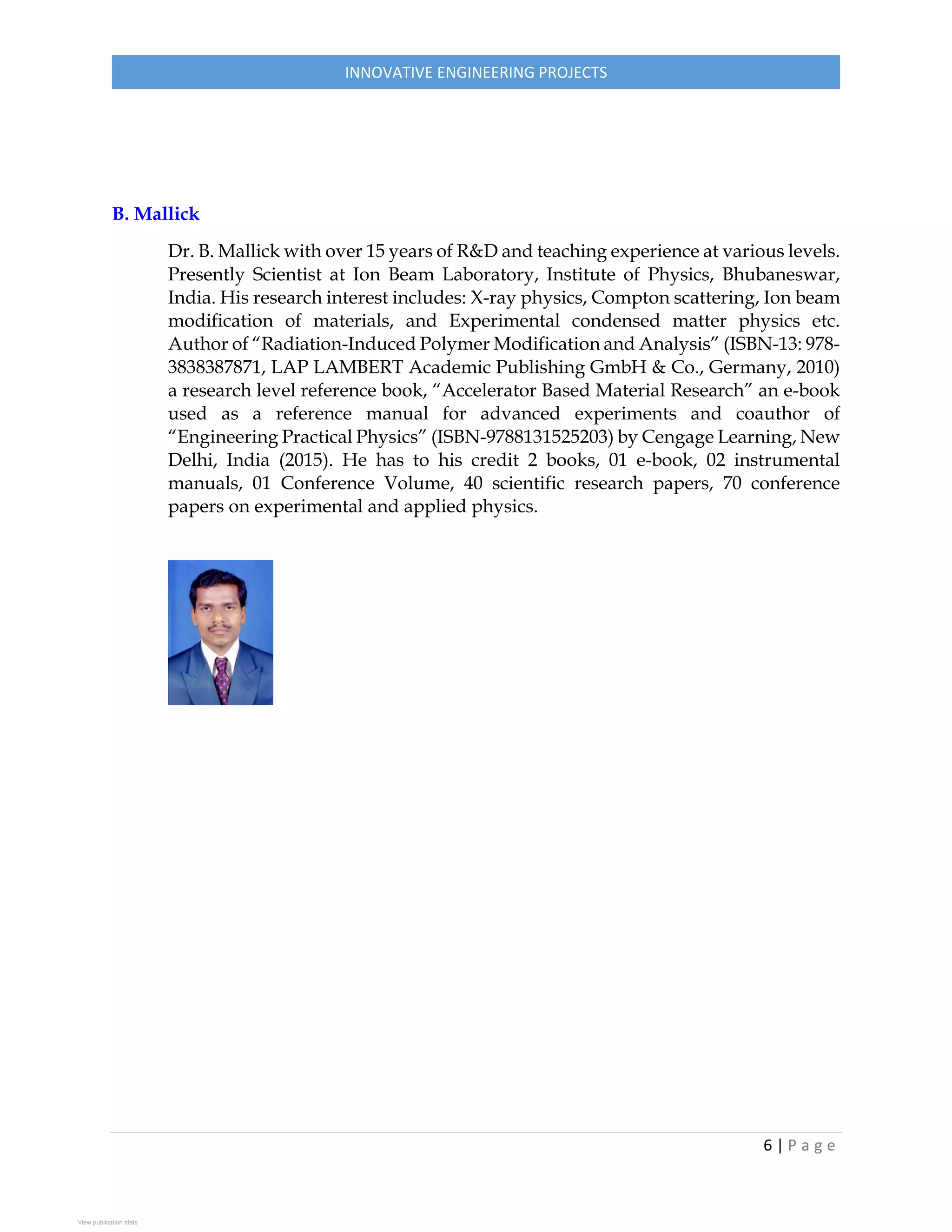 Engineering projects 2018 | PDF