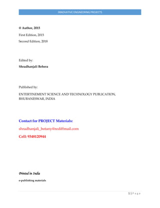 Engineering projects 2018 | PDF