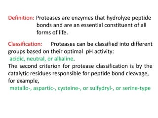 Engineering Proteases for Industrial Applications.pptx | Chemistry ...