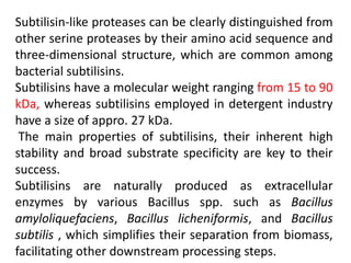 Engineering Proteases for Industrial Applications.pptx | Chemistry ...