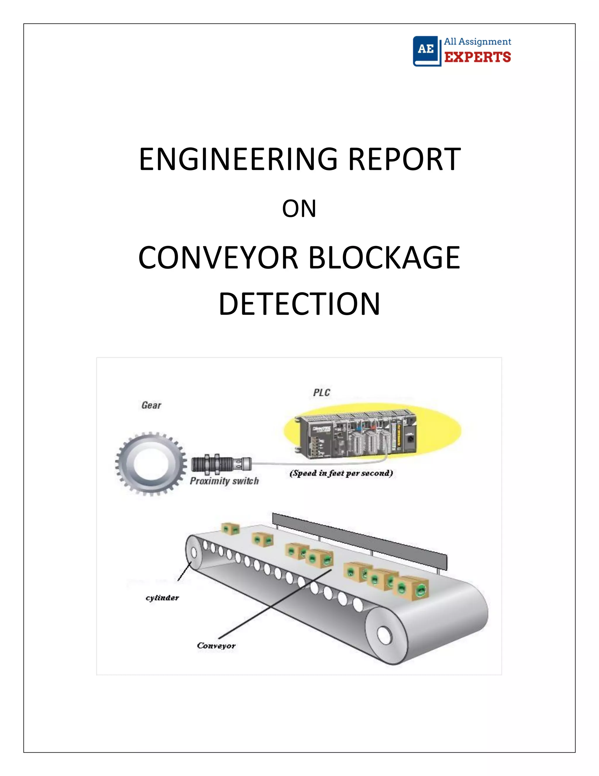 Engineering Project Conveyor Blockage Detection Pdf