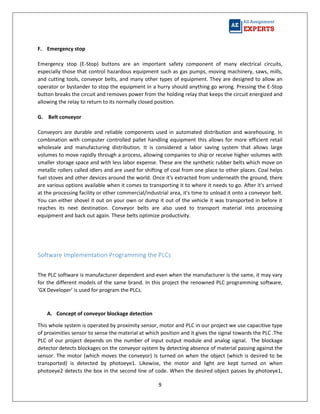 ENGINEERING PROJECT – CONVEYOR BLOCKAGE DETECTION | PDF
