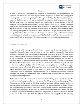 ENGINEERING PROJECT – CONVEYOR BLOCKAGE DETECTION | PDF