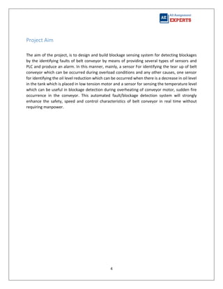 ENGINEERING PROJECT – CONVEYOR BLOCKAGE DETECTION | PDF