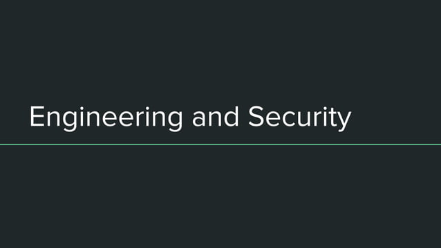 Engineering & security | PDF
