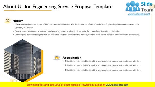 Engineering Service Proposal Template PowerPoint Presentation Slides | PPT