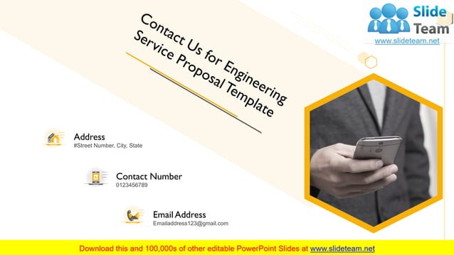 Engineering Service Proposal Template PowerPoint Presentation Slides | PPT