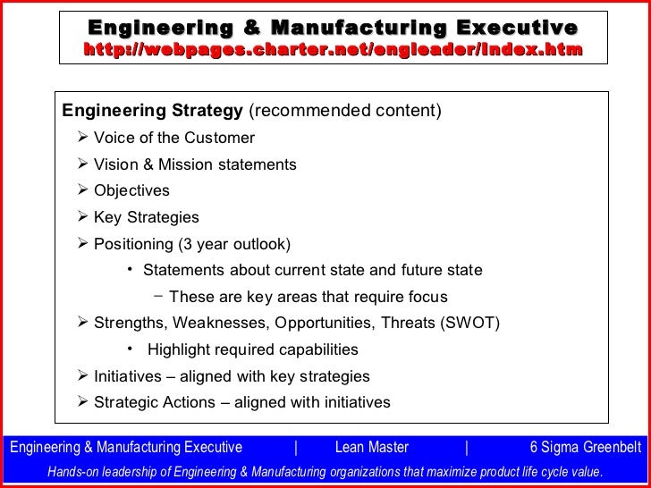 Engineering strategy