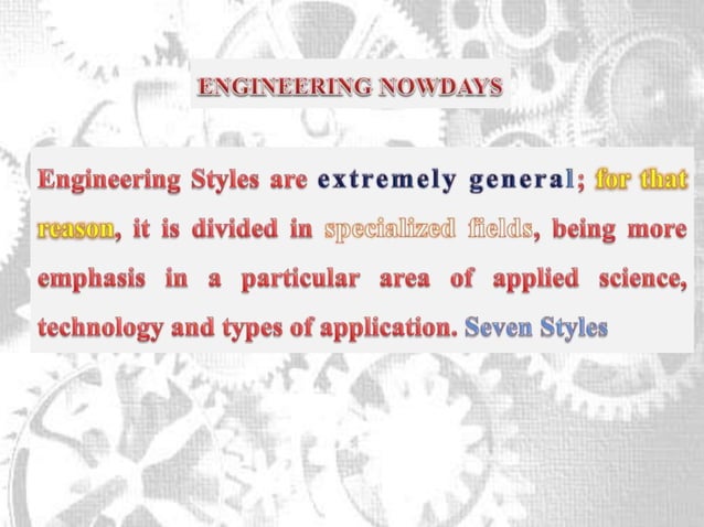 Engineering styles | PPT