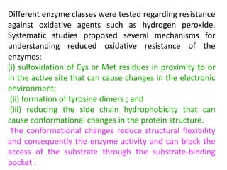 Engineering Subtilisin Protease toward Increased Oxidative Resistance.pptx