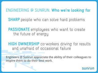 Engineering @ Sunrun | PDF