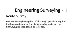Comprehensive Guide to Route Surveying and Curve Design in Engineering ...