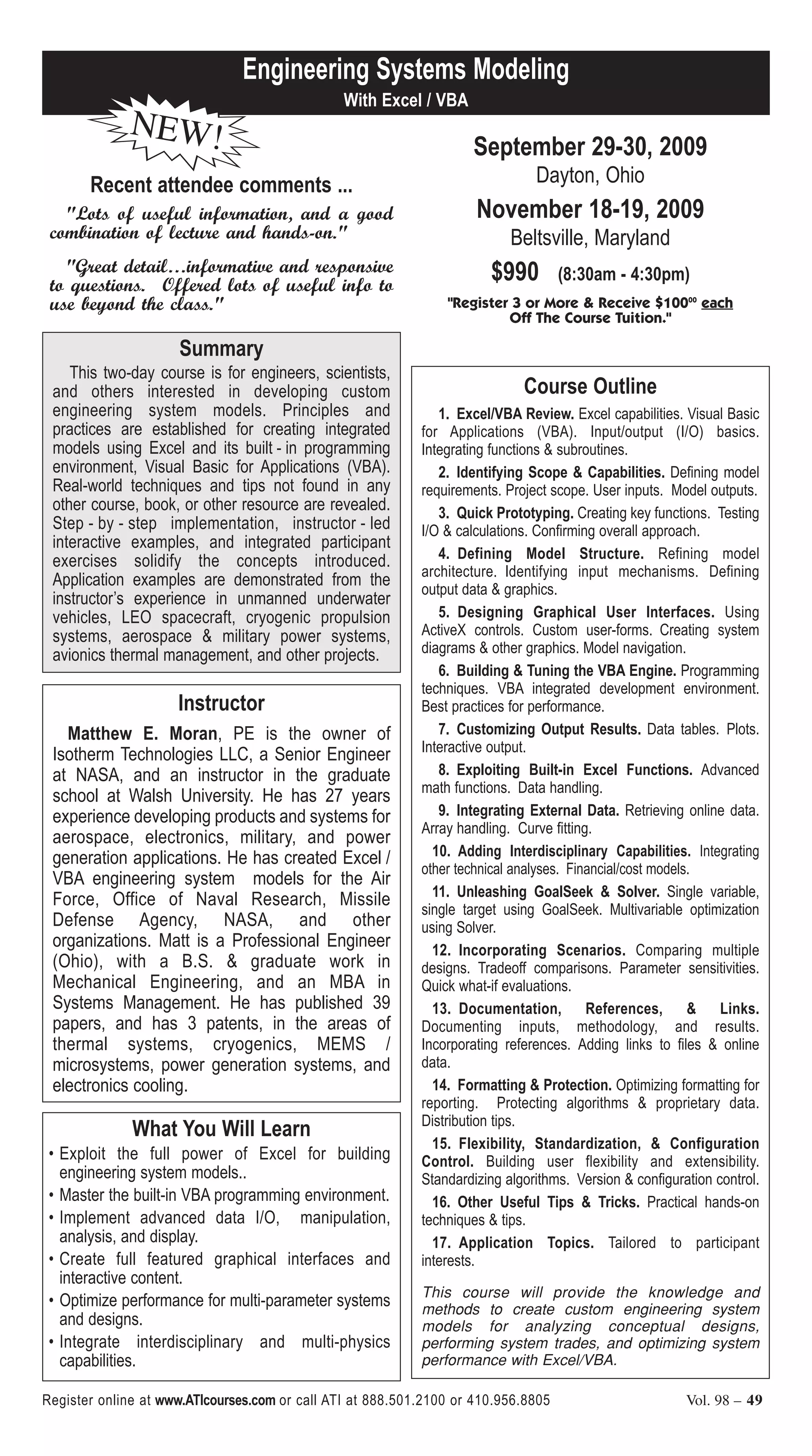 ATI Courses Professional Development Short Course Engineering Systems ...